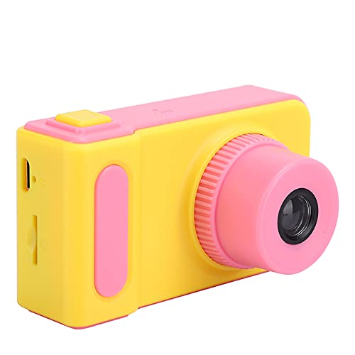 Mini Children Kid USB Digital Sports DSLR Video Camera Toy, Portable Mini Cartoon Digital Camera with Memory Card Slot(Pink)
