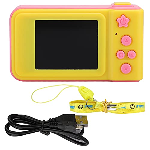 Mini Children Kid USB Digital Sports DSLR Video Camera Toy, Portable Mini Cartoon Digital Camera with Memory Card Slot(Pink)