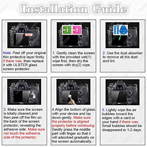 ULBTER Screen Protector for Canon EOS M50 Mark II Camera & Hot Shoe Cover 0.3mm 9H Hardness Ultra-clear Tempered Glass Screen Protector,Anti-Scrach Anti-Fingerprint Anti-Dust Anti-Bubble [3 Pack]