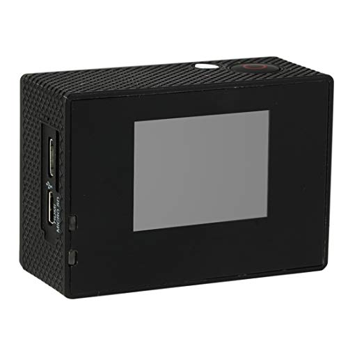 Multi-Function Shooting HF40 Sport Camera with 30m Waterproof Case, Generalplus 6624, 2.0 inch LCD Screen(Black/Gold) (Color : Black)