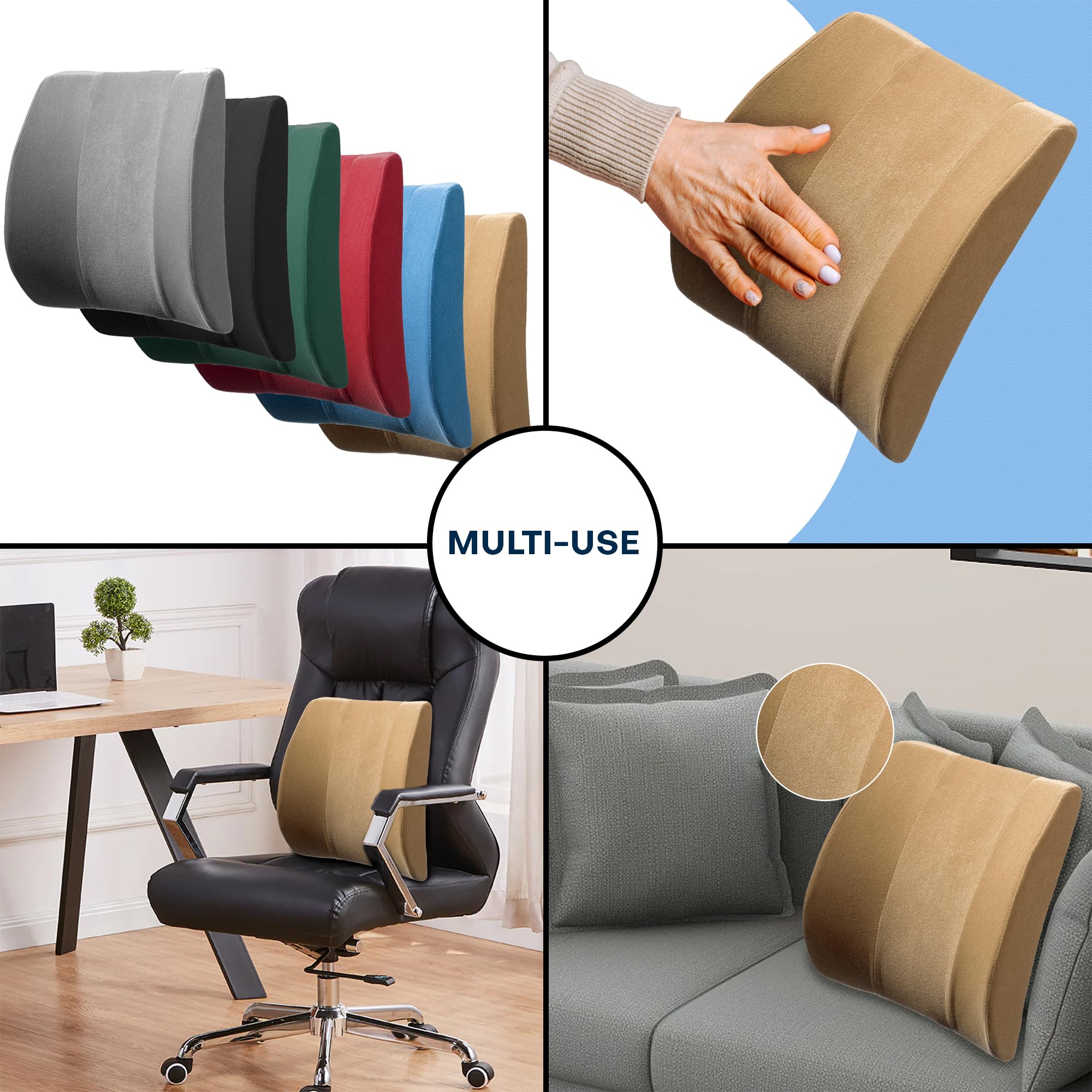 Back-Huggar Bucket Seat-Thick-Black