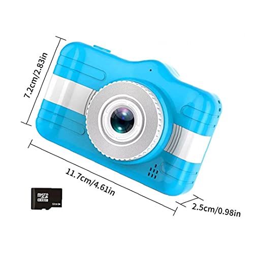 Liadance Kids Digital Camera 3.5inch Screen with 32GB SD Card 1080P HD Video Cute Cartoon Camera for Child Gifts Blue,Camera