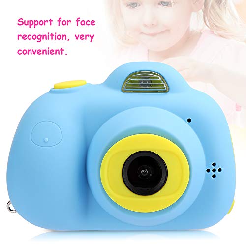 Vifemify Children Digital Camera Kid Play Toy with Anti Lost Lanyard Support for Face Recognition Waterproof Camera