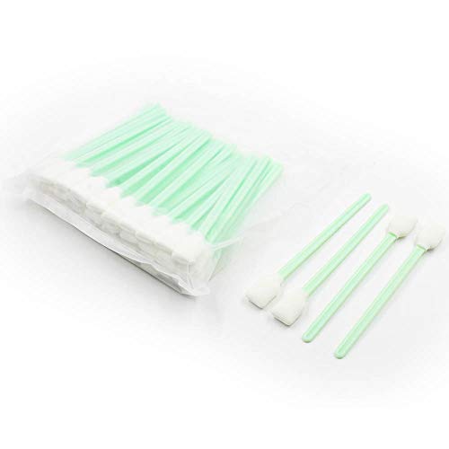 Hotwin 200 pcs Square Rectangle Foam Solvent Cleaning Swabs Sticks for Large Format Roland Mimaki Mutoh Printers