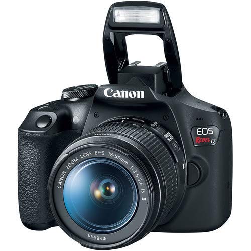 Canon EOS Rebel T7 DSLR Camera w/ 2 Canon Lenses (18-55mm f/3.5-5.6 is II and EF 75-300mm f/4-5.6 III)+ Photo/Video Editing Software & Deluxe Accessory Kit (Renewed)