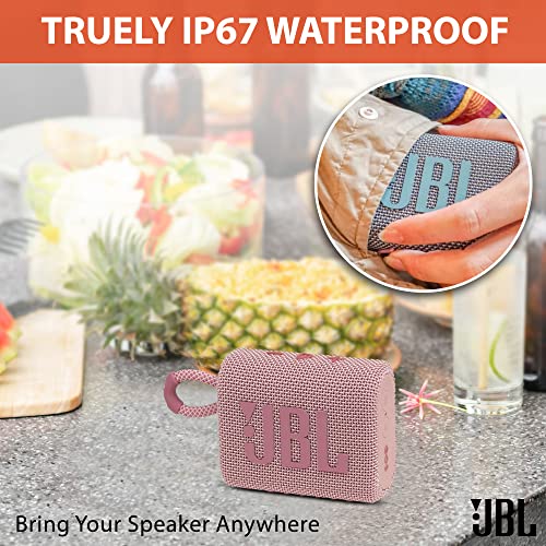 Boomph On-The-Go Kit: JBL Go 3 Portable Bluetooth Wireless Speaker, IP67 Waterproof and Dustproof Built-in Battery - Black