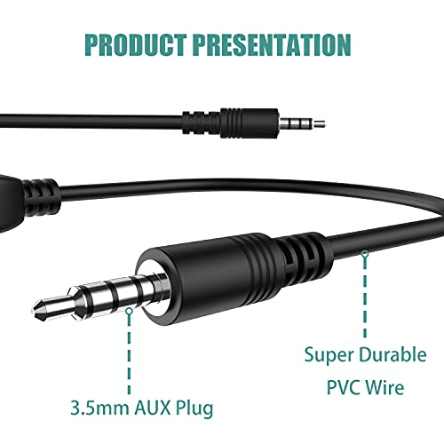 Eanetf USB to Aux Audio Adapter, 3.5mm Male to USB Female Adapter for Playing Music with U-Disk in Your Car,orked only When Your CAR 3.5mm AUX Port Must has Audio decoding Function - 2 Pack