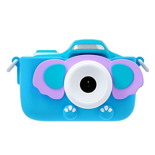 LINXHE Kids Camera, Kids Selfie Camera Toy 3.0 inch Touch Screen HD Digital Video Camera for Toddler, Christmas Birthday Gifts for Children (Color : Blue, Memory Card : with 32g Memory Card)