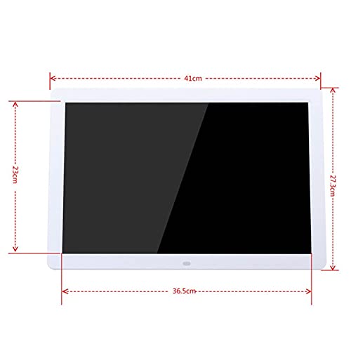 High-Definition Digital Photo Frame 17-inch Electronic Photo Album mall Video Player Advertising Player Supports 1080P Video Playback (Color : White)