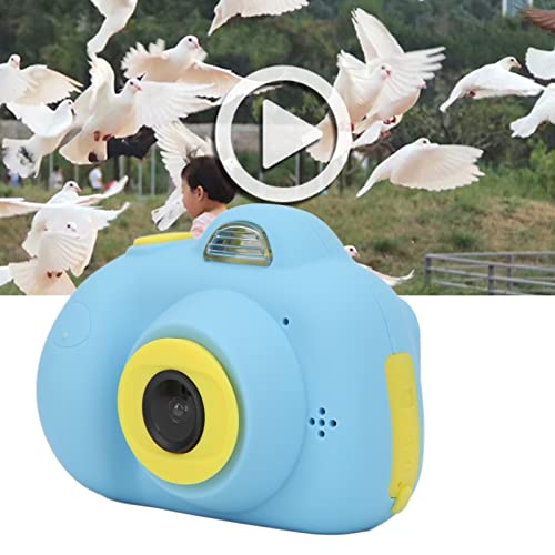 Shanrya 2 Inch HD Screen Children Camera, Children Cartoon Digital Camera Mini Safe 610mAh Large Capacity with Data Cable for Video for Taking Photo