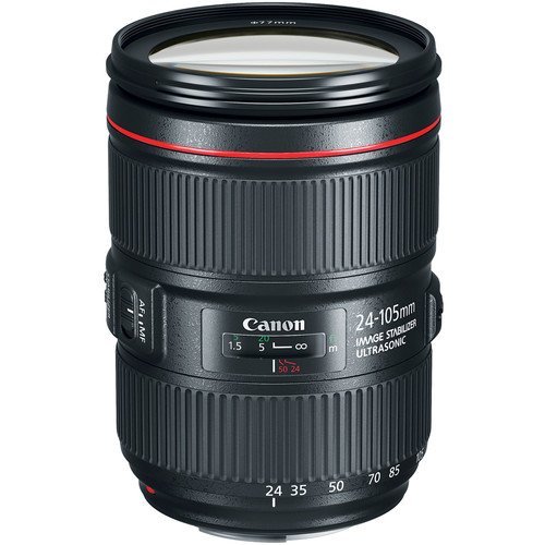 Canon EOS 5D Mark IV Digital SLR Camera Bundle with EF 24-105mm f/4L is II USM Lens + Professional Accessory Bundle (14 Items) (Renewed)