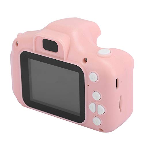 Children Camera, One-Click Focusing Video Cute Mini Camera Simple Operation Intelligence for Boys Girls for Taking Photos(Pink-Pure Edition)