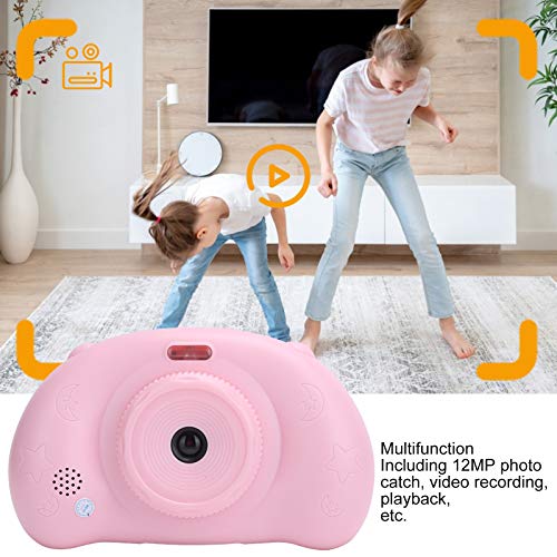 Children Camera, Good Partner LCD Kid Camera Multi‑Function with Joystick Design for Children for Catching(Pink)