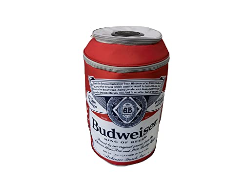 Budweiser Soft Can Shape Speaker Cooler Bluetooth Portable Travel Cooler with Built in Speaker Wireless Speaker Cool Ice Pack Cold Beer Stereo for Apple iPhone, Samsung Galaxy