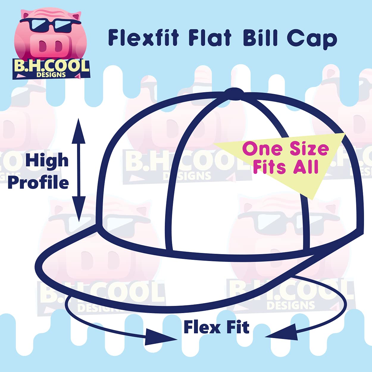 I'd Rather Be Fisting - Embroidered Adjustable Fit Structured Flat Bill Fitted Hat | Trendy Baseball Cap for Men and Women | Modern Cap in Snapback Closure | Black | Small/Medium