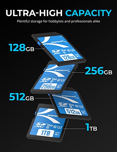 SABRENT Rocket V60 512GB SD UHS-II Memory Card R270MB/s W170MB/s (SD-TL60-512GB)