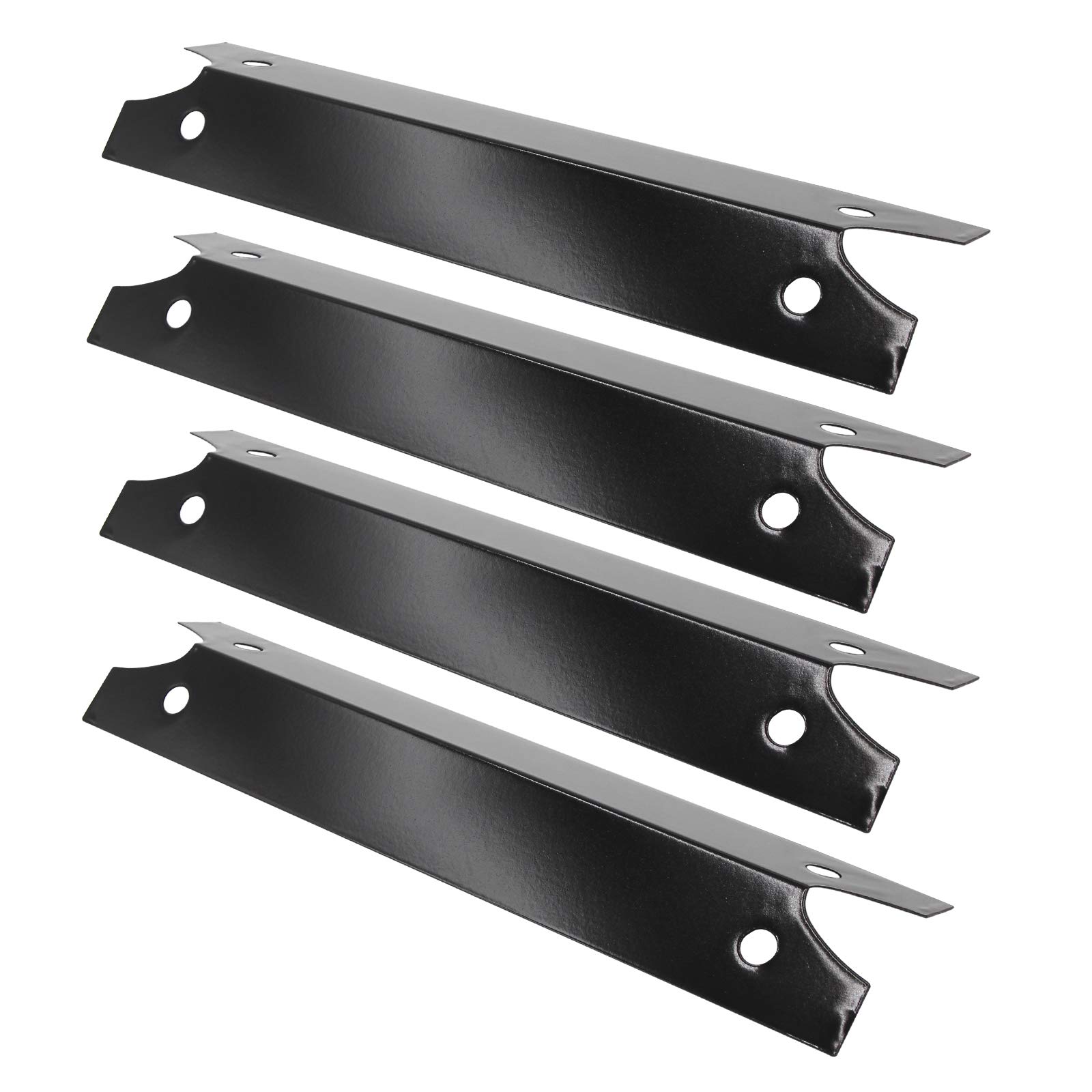 Hongso 16 3/4" Porcelain Steel Heat Plate Shield Tent, Burner Cover Gas Grill replacement for Brinkmann 4040, Charmglow Models 600-7100-0, BMHP1BBQ Vaporizor Flavorizer Bar (4-Pack)
