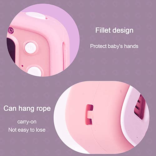 TIANEK Children's HD Front and Rear Double Shot 2000w Mini 2.0 Inch Video Camera Game Music All-in-one Camera with 32GB Memory Card