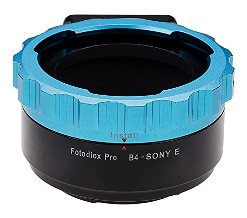 Fotodiox Pro Lens Mount Adapter, B4 (2/3") Lens to Sony NEX (E-Mount) Camera Body, for NEX-3, NEX-3N, NEX-5, NEX-5R, NEX-6 NEX-7