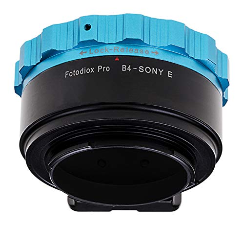 Fotodiox Pro Lens Mount Adapter, B4 (2/3") Lens to Sony NEX (E-Mount) Camera Body, for NEX-3, NEX-3N, NEX-5, NEX-5R, NEX-6 NEX-7