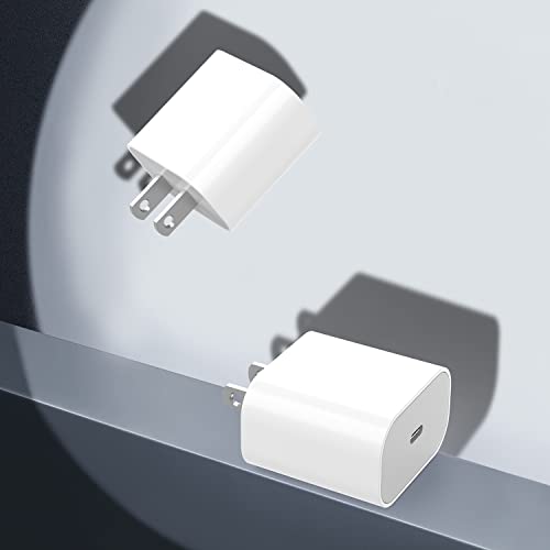 for iPhone 13 14 Fast Charger, 2Pack 20W USBC Wall Charger Plug Block with PD, USB Type C Power Adapter Brick Cube for Apple iPhone13/13 Pro/12/12 Pro/12 Pro Max/11 Pro Max, iPad Pro 2020-White