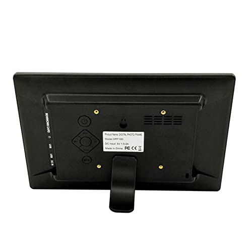 10-inch Digital Photo Frame 1024×600 high-Definition Digital Photo Frame Electronic Album Advertising Machine Display Ratio 16:9 (Color : Black)