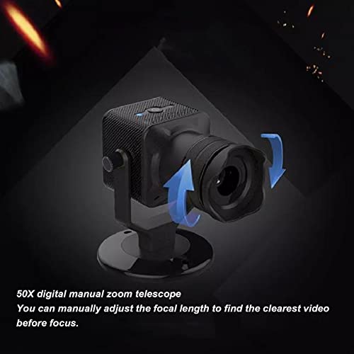 Intelligent Remote Camera, WiFi Digital Camera, 50x Telescope DVR Telephoto Camera Remote Digital Zoom Intelligent Monitoring US Plug AC