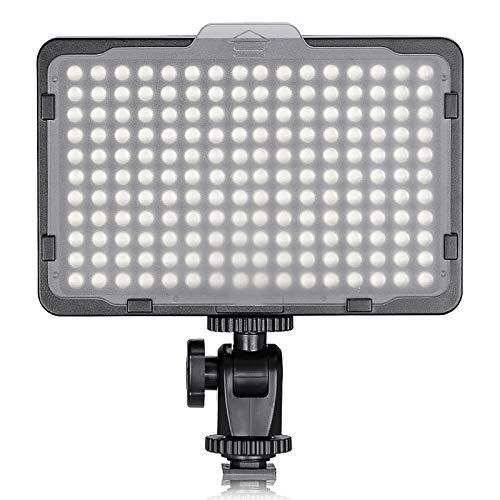 Neewer Dimmable 176 LED Video Light with 2-Pack 2600mAh Li-ion Battery and Dual USB Battery Charger Lighting Kit for Canon, Nikon and Other Digital SLR Cameras for Photo Studio Video Shooting