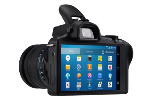 Samsung Galaxy NX EK-GN120ZKAXAR Galaxy Wireless Smart Android 4G Camera 20.3MP Mirrorless Digital Camera with 4.8-Inch LCD with 18-55mm OIS Lens (Black)