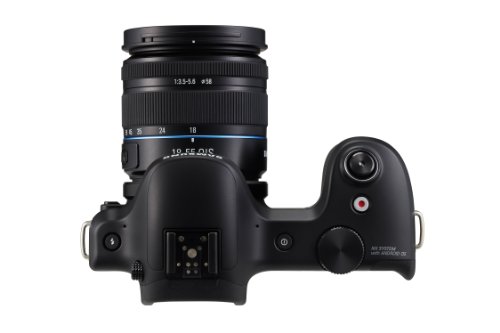 Samsung Galaxy NX EK-GN120ZKAXAR Galaxy Wireless Smart Android 4G Camera 20.3MP Mirrorless Digital Camera with 4.8-Inch LCD with 18-55mm OIS Lens (Black)
