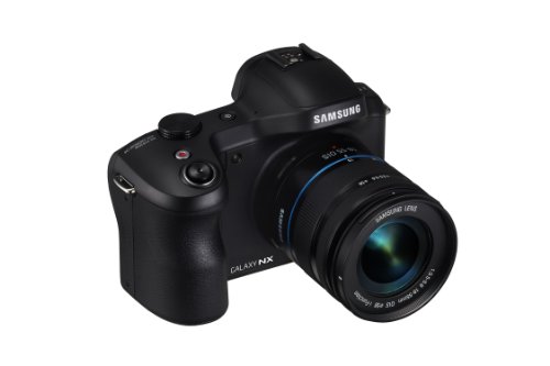 Samsung Galaxy NX EK-GN120ZKAXAR Galaxy Wireless Smart Android 4G Camera 20.3MP Mirrorless Digital Camera with 4.8-Inch LCD with 18-55mm OIS Lens (Black)