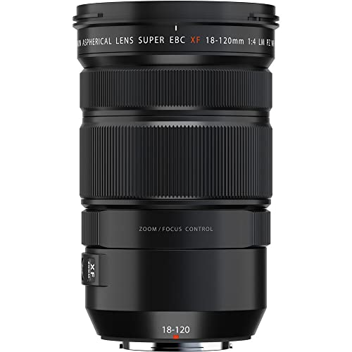 Fujifilm X-T5 Mirrorless Digital Camera Body with FUJIFILM XF 18-120mm f/4 LM PZ WR Lens Bundle, Includes: SanDisk 64GB Extreme PRO SDXC Memory Card, Spare Battery + More (7 Items) (Black)