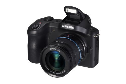 Samsung Galaxy NX EK-GN120ZKAXAR Galaxy Wireless Smart Android 4G Camera 20.3MP Mirrorless Digital Camera with 4.8-Inch LCD with 18-55mm OIS Lens (Black)