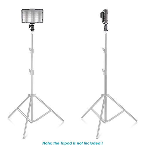 Neewer Dimmable 176 LED Video Light with 2-Pack 2600mAh Li-ion Battery and Dual USB Battery Charger Lighting Kit for Canon, Nikon and Other Digital SLR Cameras for Photo Studio Video Shooting
