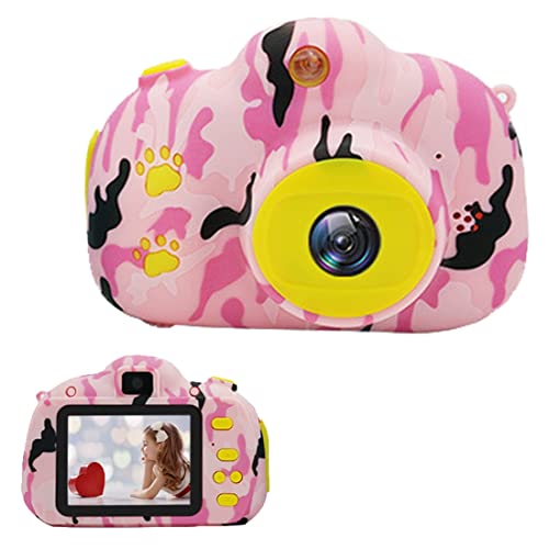 LINXHE Kids Camera, Selfie Digital Cameras Gifts for Boys Girls, 1080P HD Video Camera with 32GB SD Card for Children (Color : Pink)