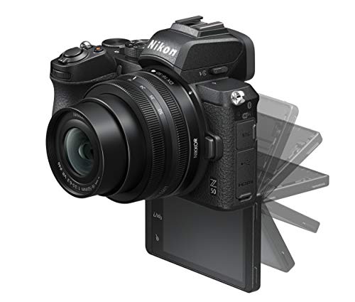 Nikon Z50 + FTZ Mirrorless Camera Kit (209-point Hybrid AF, High Speed Image Processing, 4K UHD Movies, High Resolution LCD Monitor) VOA050K003