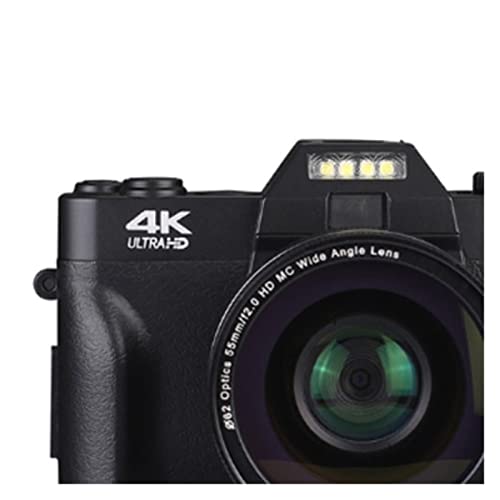Camera Digital Cameras 4K HD 16X 48 Megapixels Micro Single Retro with WiFi Professional Digital Camera Vlog External Lens Video Camera Digital Camera (Size : with 8G, Color : Wide Angle Mirror)