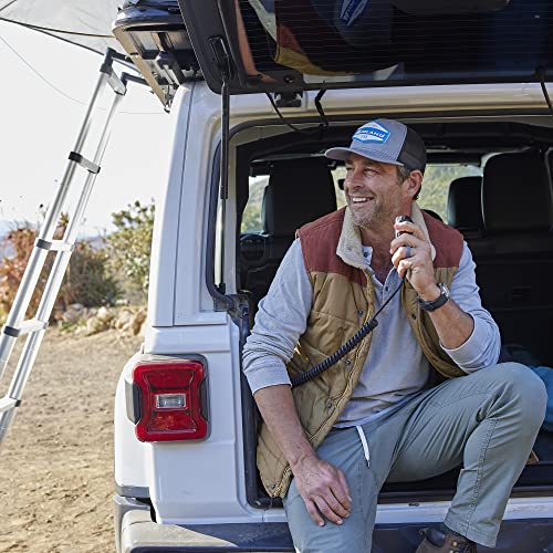 Midland - MXT575 Micromobile - 50 Watt GMRS Radio - Two Way Radio - NOAA Weather Scan & Alert - 15 High Power GMRS Channels - Fully Integrated Control Mic