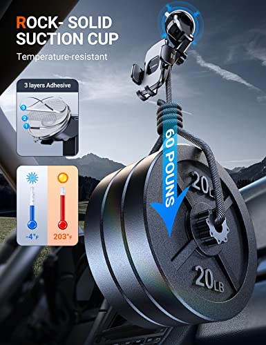 TORRAS Silicone Phone Mount for Car [Anti-Slip & Anti-Scratch] Cell Phone Holder Mount [Thick Case Friendly] Universal for Dashboard Air Vent Windshield iPhone 14 13 12 Pro Max Samsung Galaxy S22