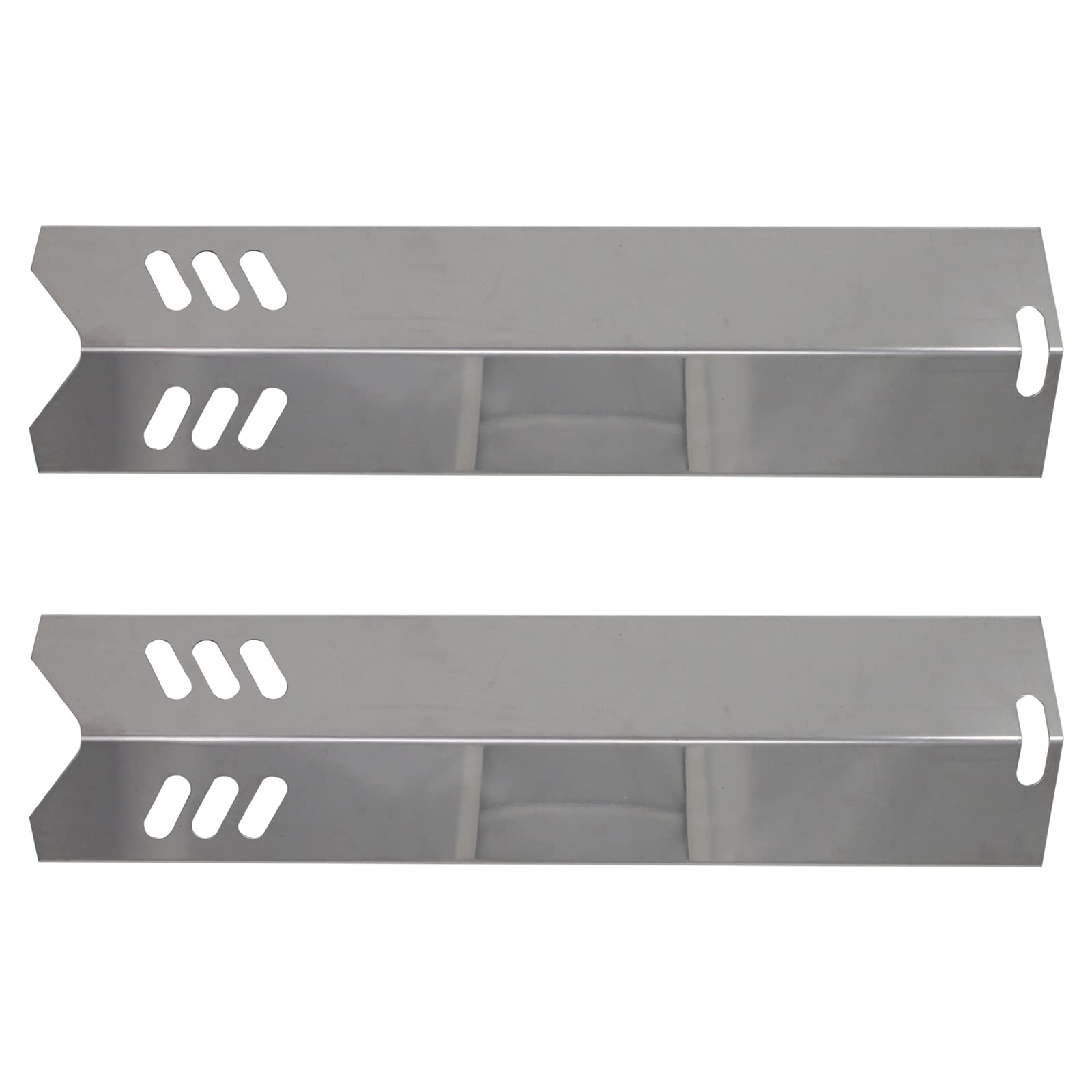 2-Pack BBQ Grill Heat Shield Plate Tent Replacement Parts for Backyard Grill BY14-101-001-099 - Compatible Barbeque Stainless Steel Flame Tamer, Flavorizer Bar, Vaporizer Bar, Burner Cover 15"