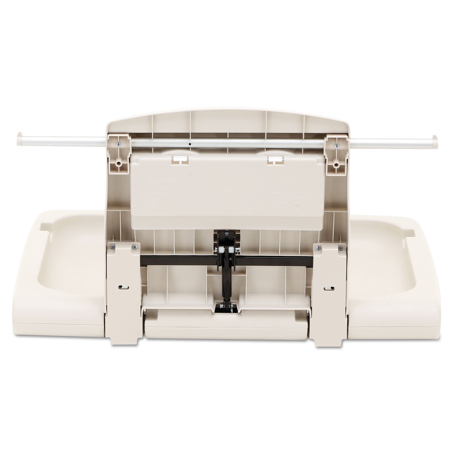Rubbermaid Commercial Horizontal Baby Changing Station, 33.25-Inch Length x 21.5-Inch Width x 4-Inch Height, Light Platinum (FG781888LPLAT)