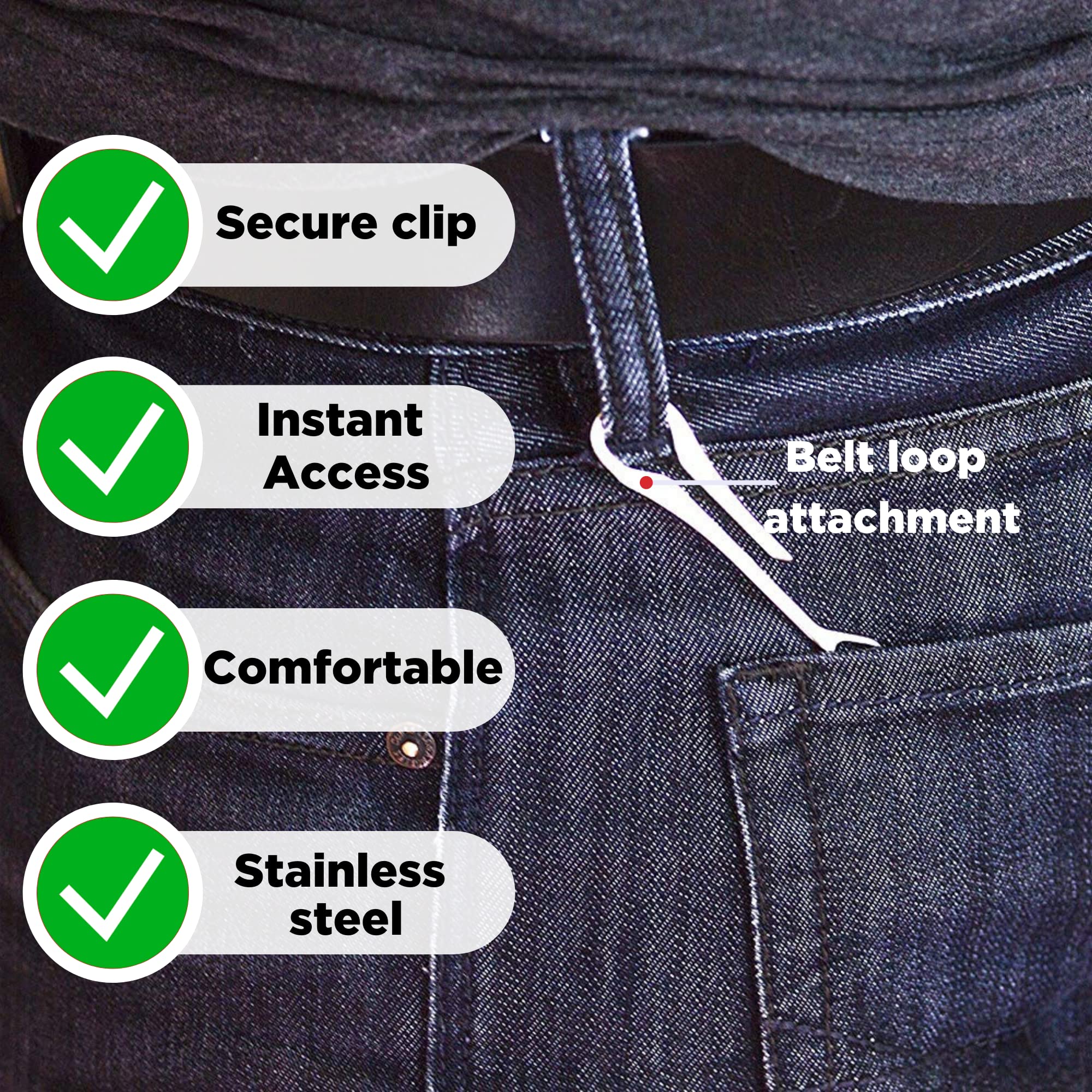 KeySmart Key Dangler - Clip Your KeySmart to Anything