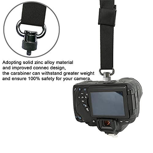 ztowoto Camera Shoulder Double Strap Harness Quick Release Adjustable Dual Camera Tether Strap with Safety Tether and Lens Cleaning Cloth for DSLR SLR Camera