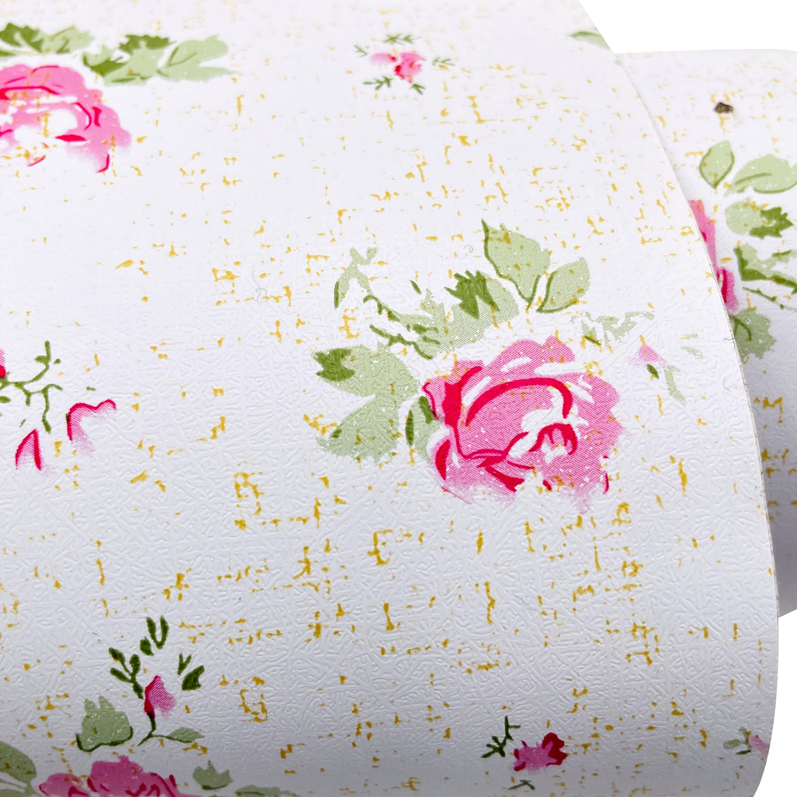 SimpleLife4U Pink Rose Furniture Protect Paper Removable Shelf Liner for Kitchen Cabinet Dresser Drawer Covering