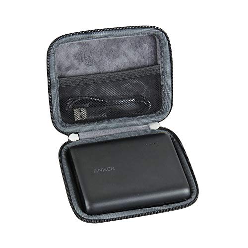 Hermitshell Hard EVA Travel Case Fits Anker PowerCore 13000 Portable Charger - Compact 13000mAh 2-Port Ultra Portable Phone Charger Power Bank (Black)