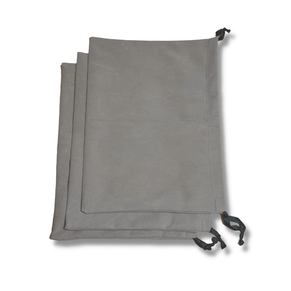 Anti Tarnish Silver Storage Bag 3Pcs, Velvet Fabric Black Cloth Bag for Silver Storage, Resistant Jewelry Flatware, Silverplate, Silver Storage Silver Protection Bags, 13"x10"