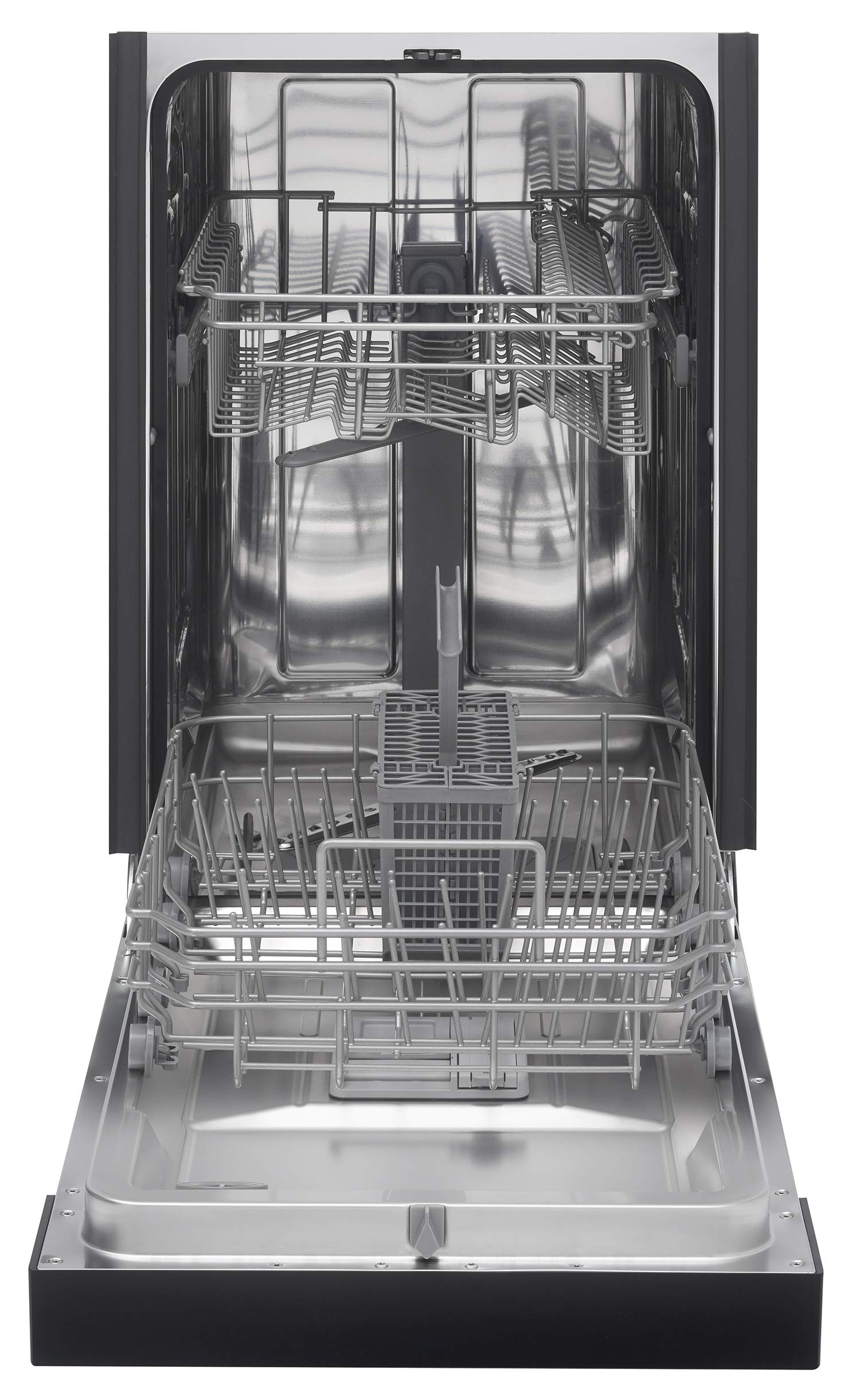 Danby 18 Inch Built in Dishwasher, 8 Place Settings, 6 Wash Cycles and 4 Temperature + Sanitize Option, Energy Star Rated with Low Water Consumption and Quiet Operation - Black (DDW1804EB)