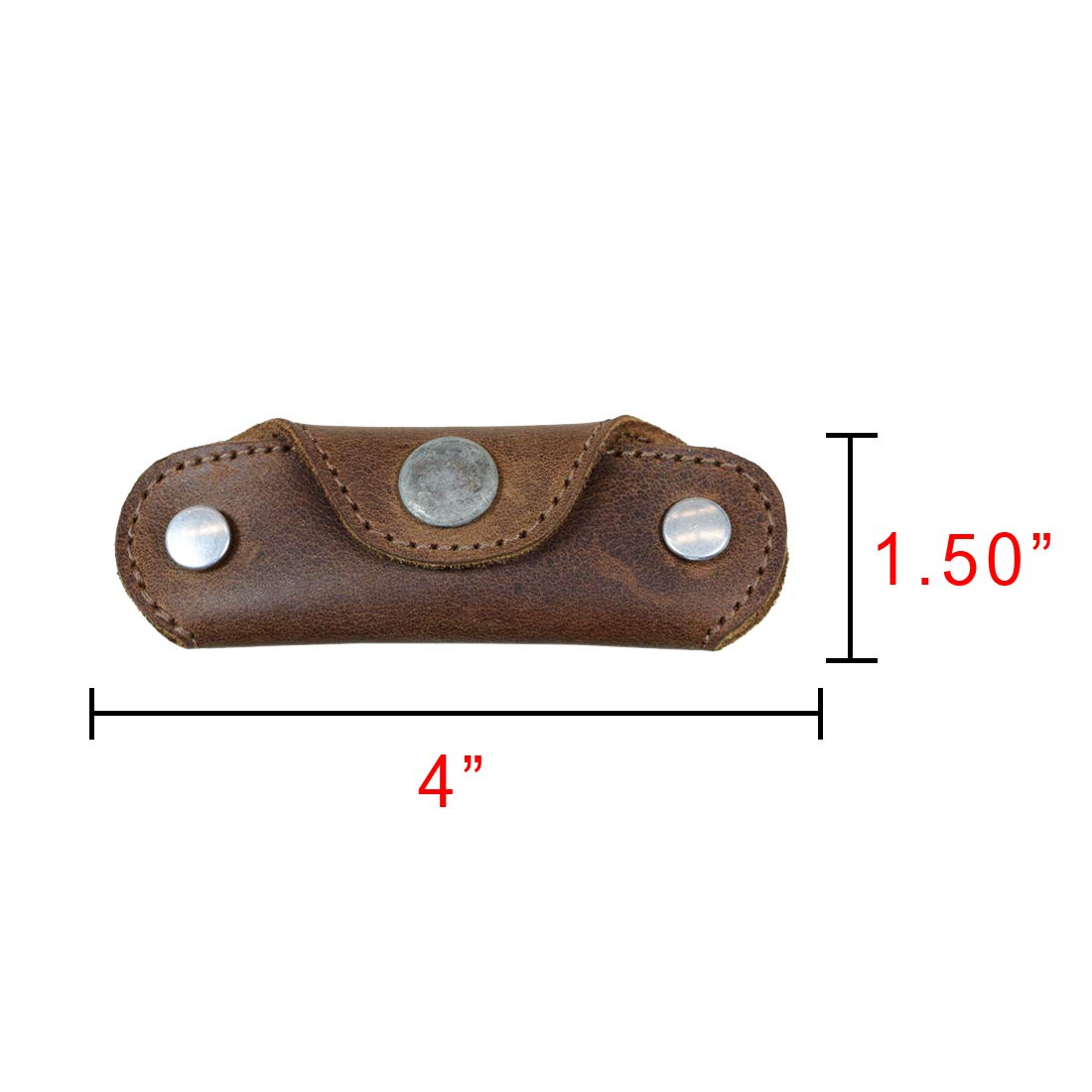 Hide & Drink, Multiple Key Organizer Handmade from Full Grain Leather (Bourbon Brown)