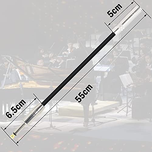 PNGKNYOCN 1/4" Mono Male to Female Audio Extension Cable 6.35mm TS Guitar Extension Cable for Amplifiers, Instruments, and Microphone(55cm)