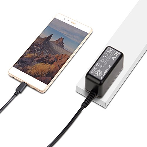 icv 5V 2A USB C Wall Charger with US Adapter for Samsung Galaxy S8, S8 Plus, Note 8, LG G5, G6, HTC 10, Nexus 6P, 5X and Other Type-C 5V Supported Device (Black)